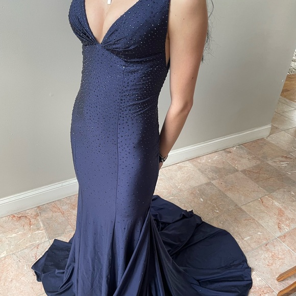 Dresses | Navy Blue Prom Dress | Poshmark